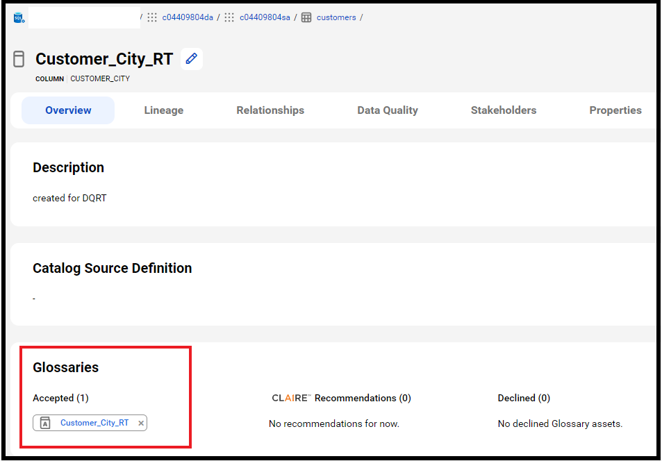 How to create Data Quality Rule Template in CDGC