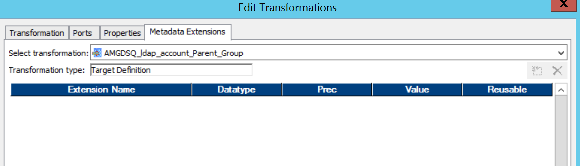 Ldap Properties Tab Is Not Visible In Ldap Source Qualifier Transformation After Powercenter Upgrade