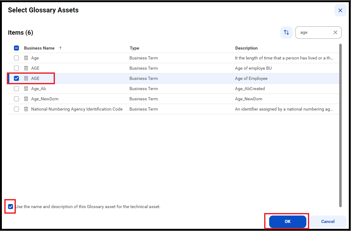 What is a Glossary Association and How does it work in CDGC?