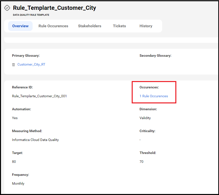 How to create Data Quality Rule Template in CDGC