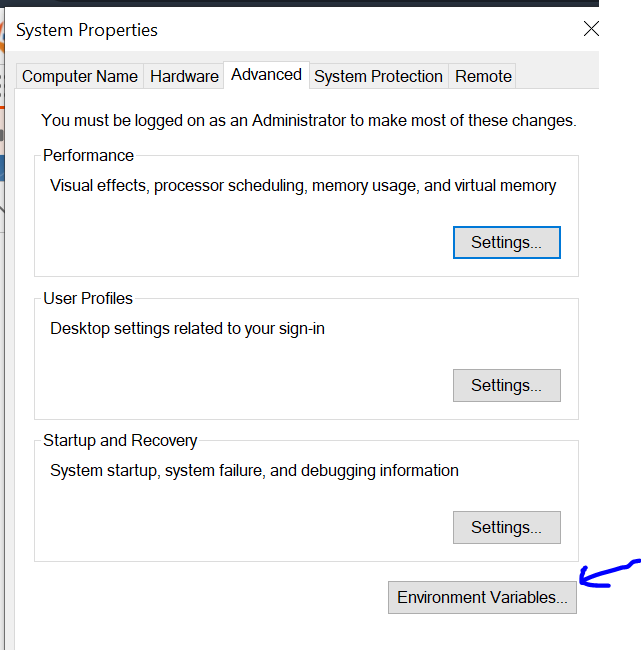 HOW TO: Set ORACLE_HOME environment variable on Windows machine