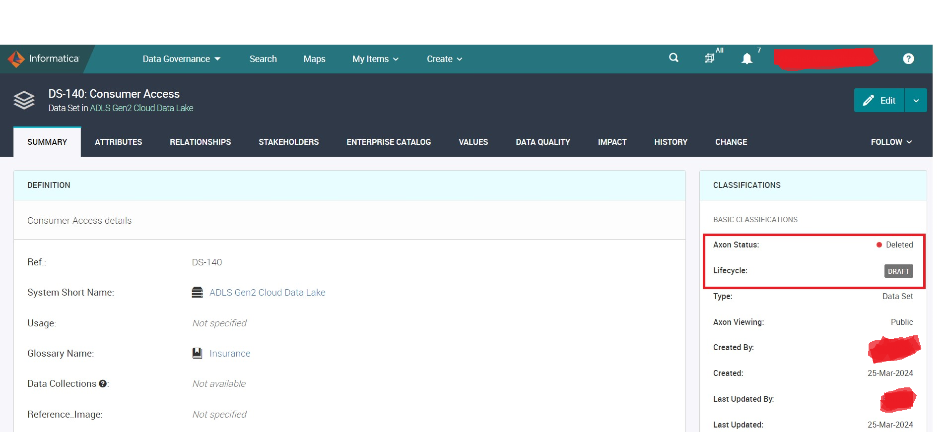 Axon Data governance Periodic Review use case and configuration