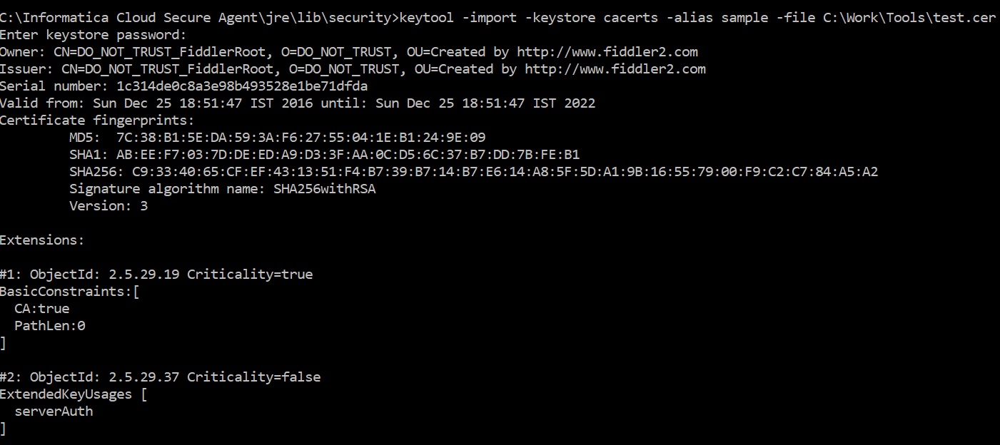 HOW TO: Import or list certificates from Java cacerts file using ...