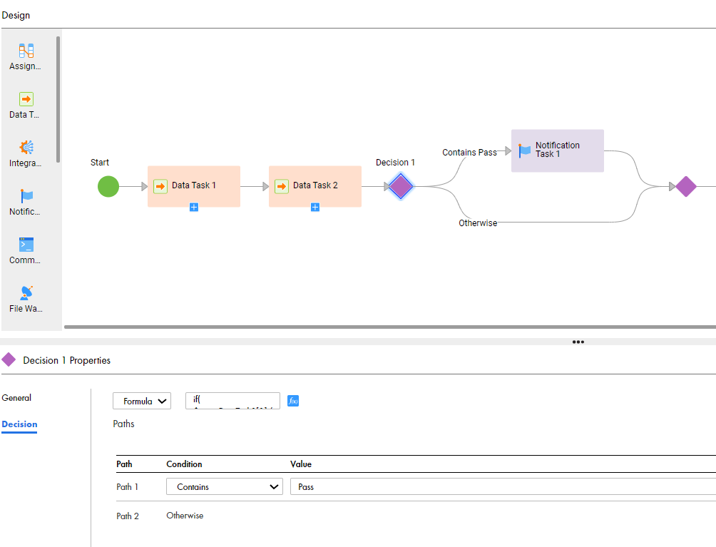 HOW TO : Add multiple condition to the Decision step in Taskflow in CDI