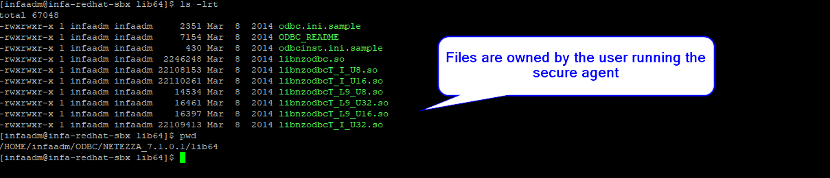 How to create an ODBC Connection with Linux Secure Agent in IICS