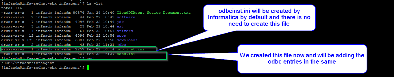How to create an ODBC Connection with Linux Secure Agent in IICS