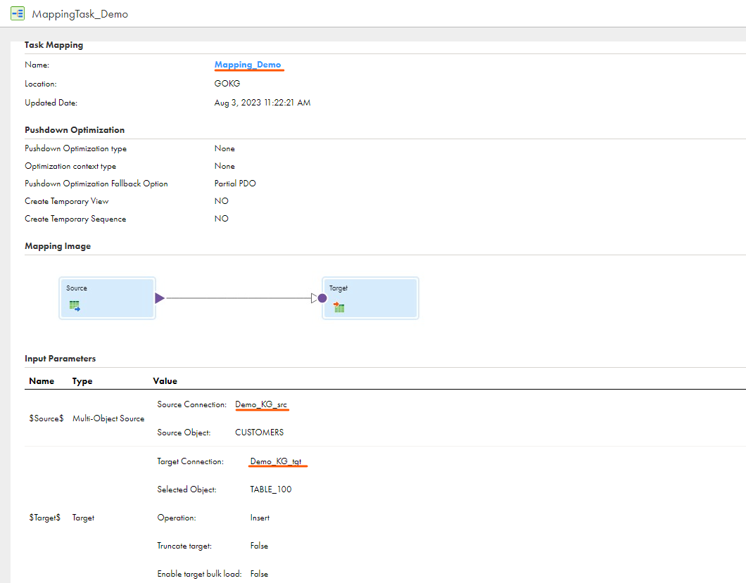 How does connection assignment work for IICS resource in CDGC?