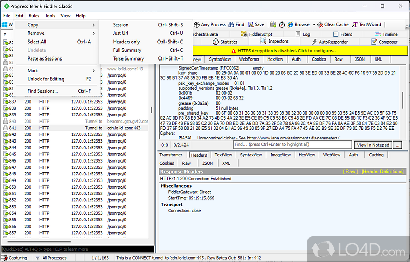 How to capture HTTP traffic using Wireshark, Fiddler, or tcpdump