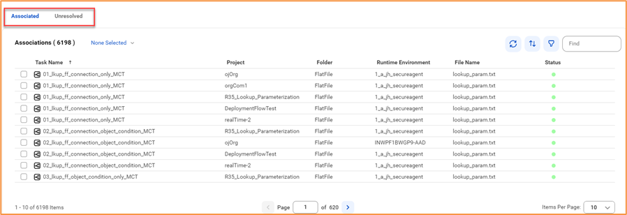 Parameter Files in IDMC Assurance Service