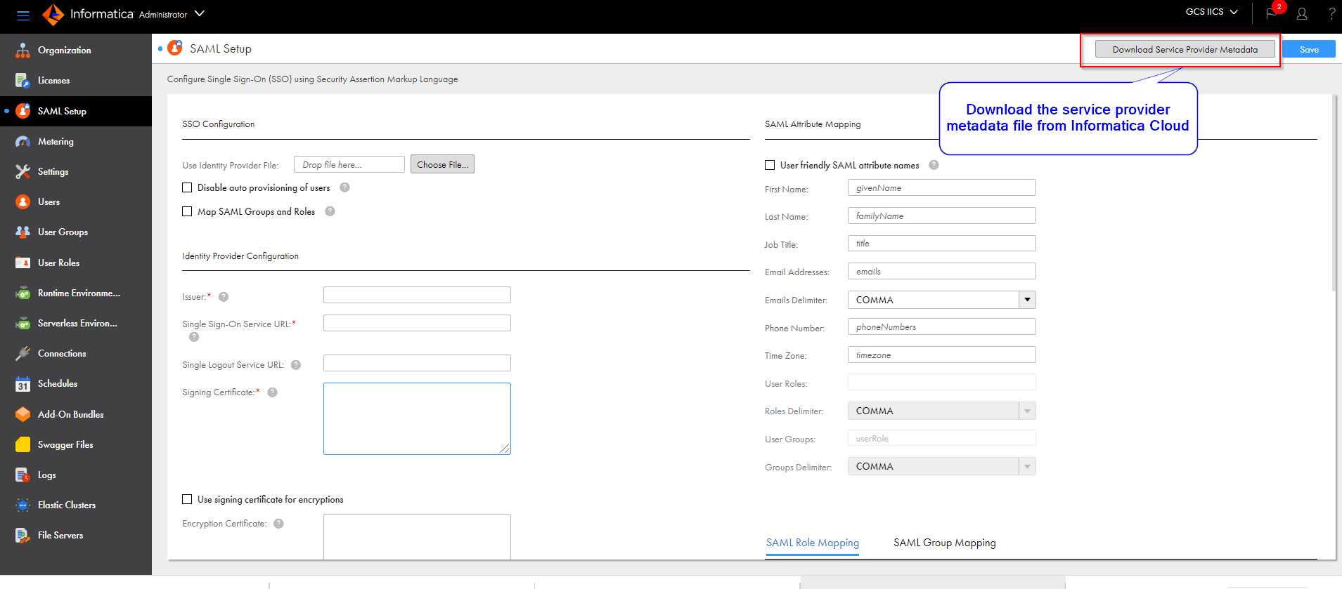 HOW TO: Configure SAML SSO in Informatica Cloud using Microsoft Azure AD