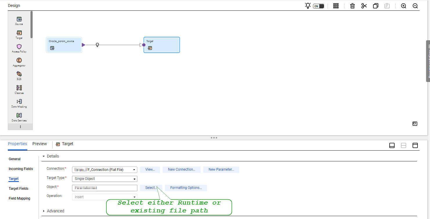 CDI Parameterization with Parameter File