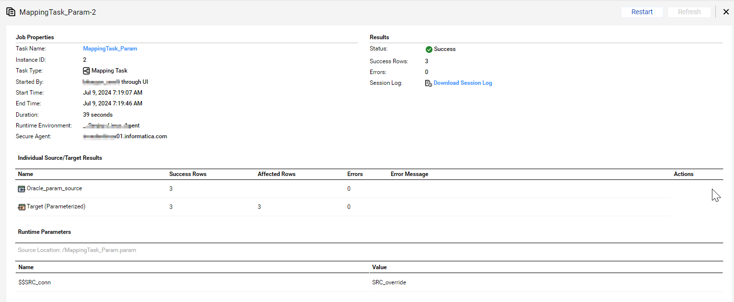 CDI Parameterization with Parameter File