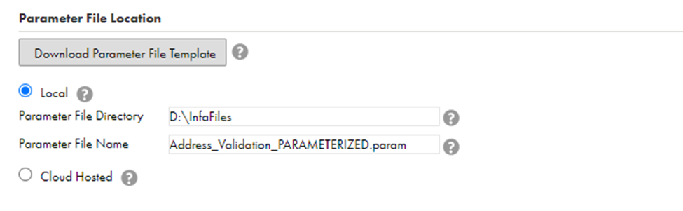 CDI Parameterization with Parameter File