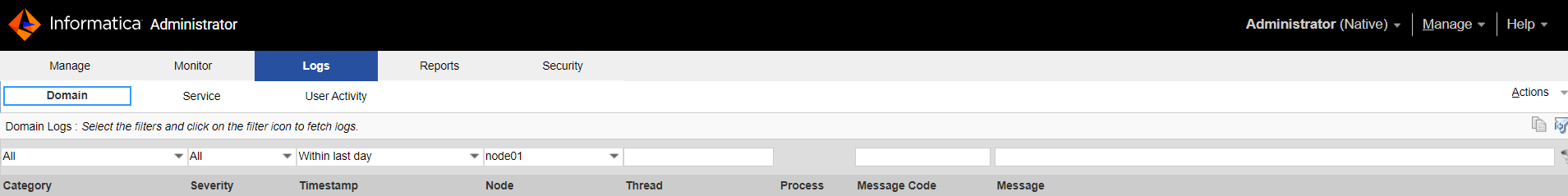 Understanding and Analyzing Informatica Logs: Domain, Service, and User ...