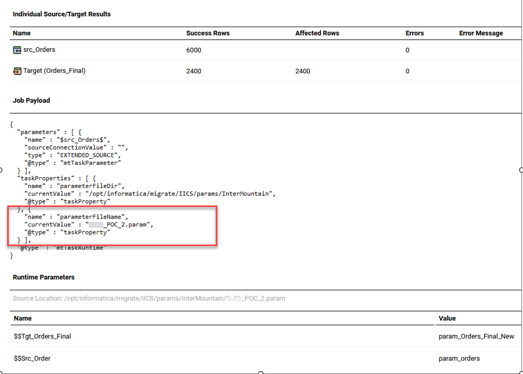 HOW TO: Pass parameter files in Taskflow in IICS