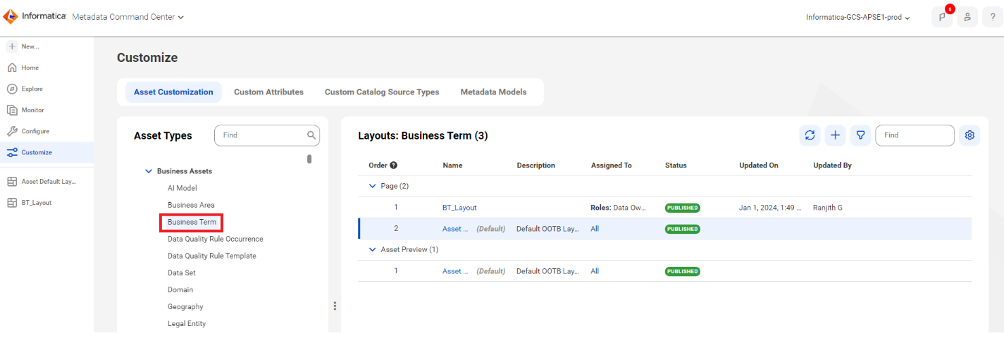 HOW TO: Create a custom layout in CDGC