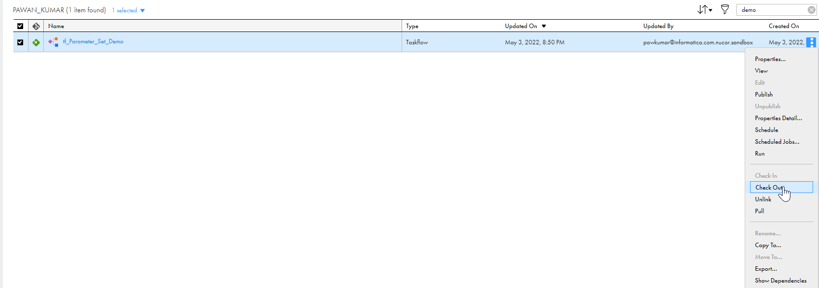 Source Control in IICS