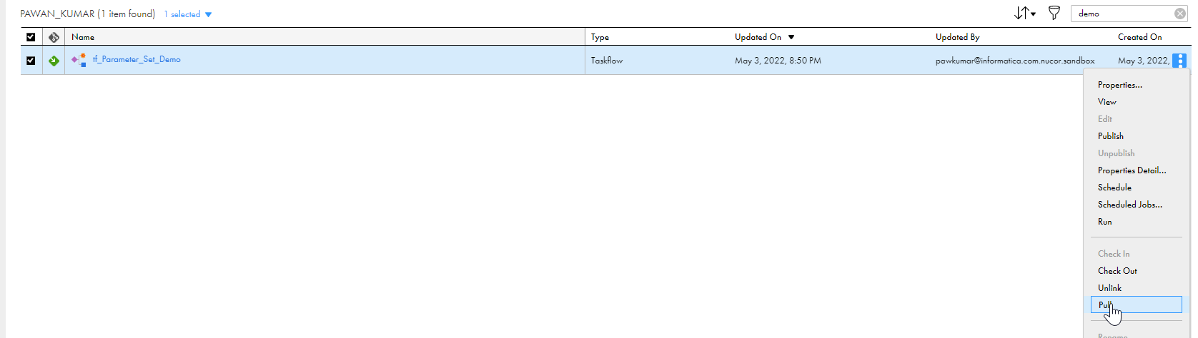 Source Control in IICS