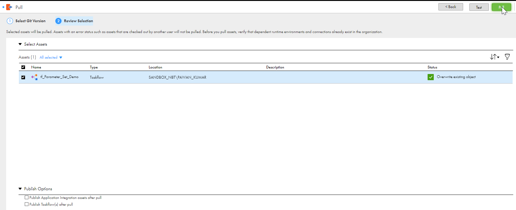 Source Control in IICS