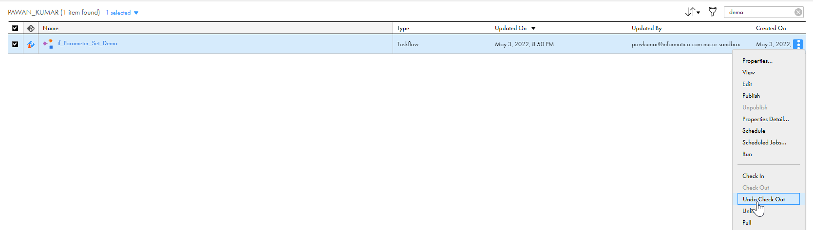 Source Control in IICS