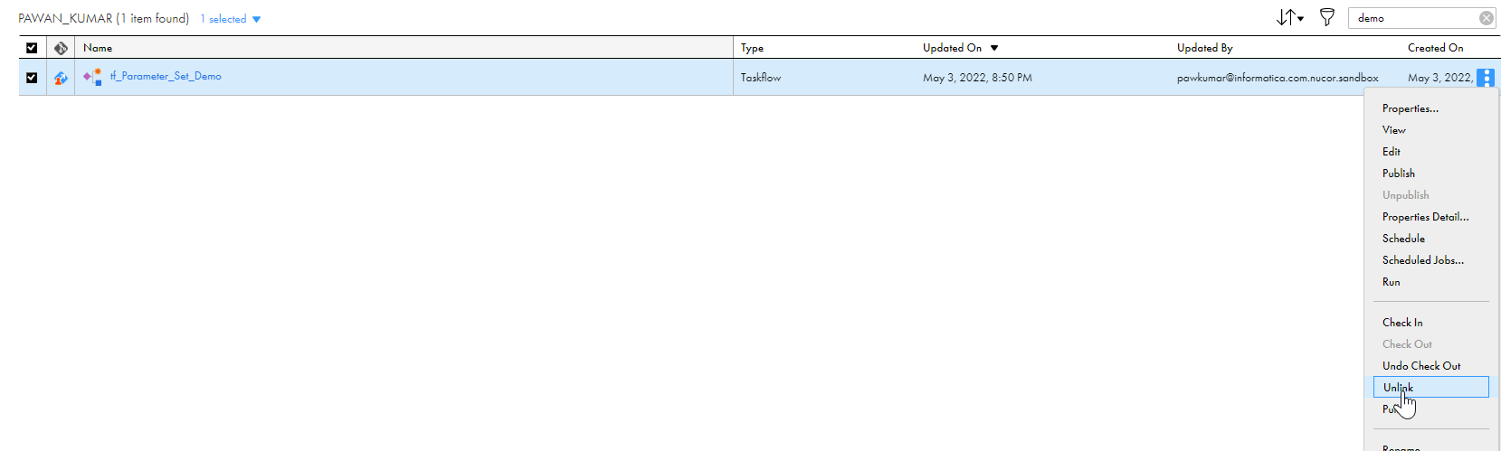 Source Control in IICS