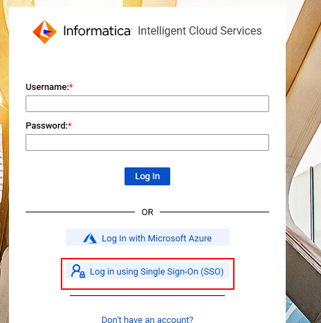 HOW TO: Log In to IDMC using SSO