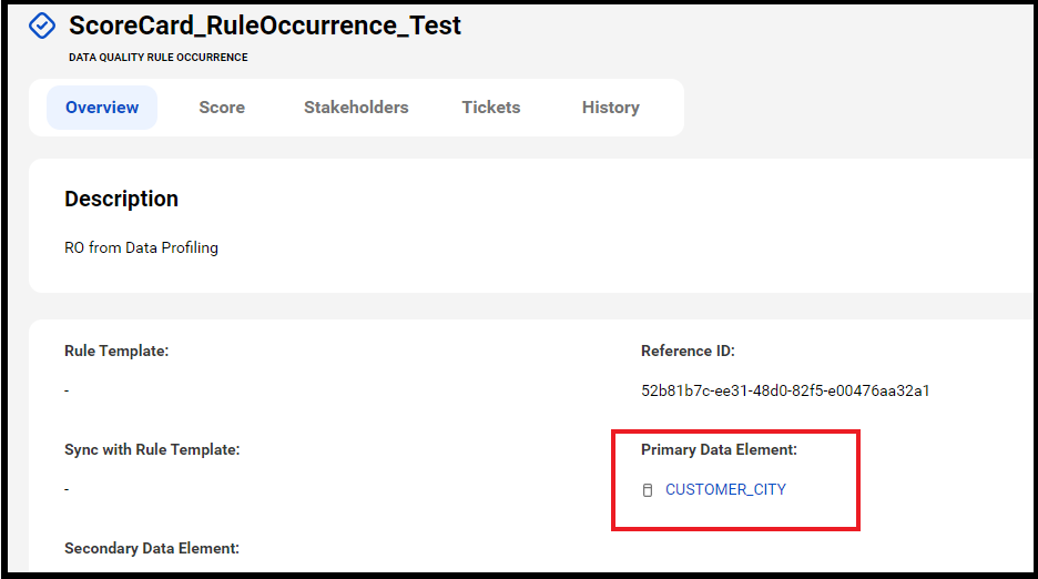 HOW TO: Create a Scorecard Rule Occurrence in CDP and associate with Data Element in CDGC