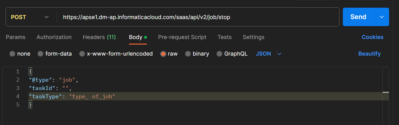 HOW TO: Stop/Kill a Task in IICS using REST API