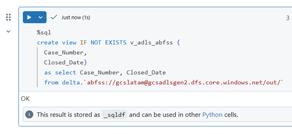 Scanning Azure Databricks views with reference to ABFSS and mount points