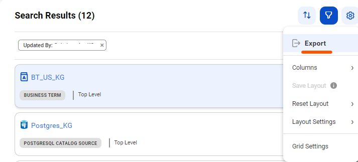 How to Bulk Export and Reimport the exported Assets in CDGC?