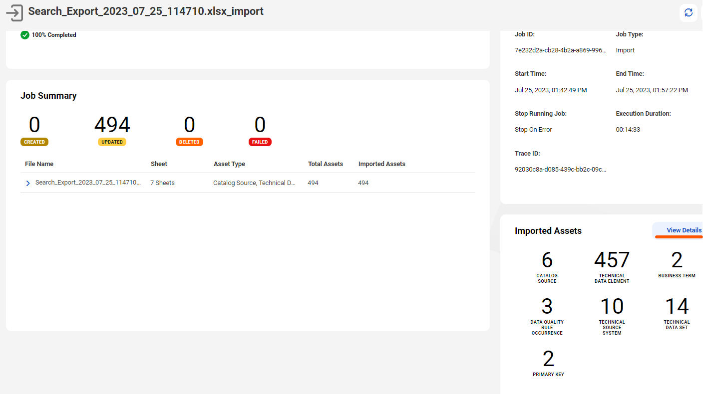 How to Bulk Export and Reimport the exported Assets in CDGC?