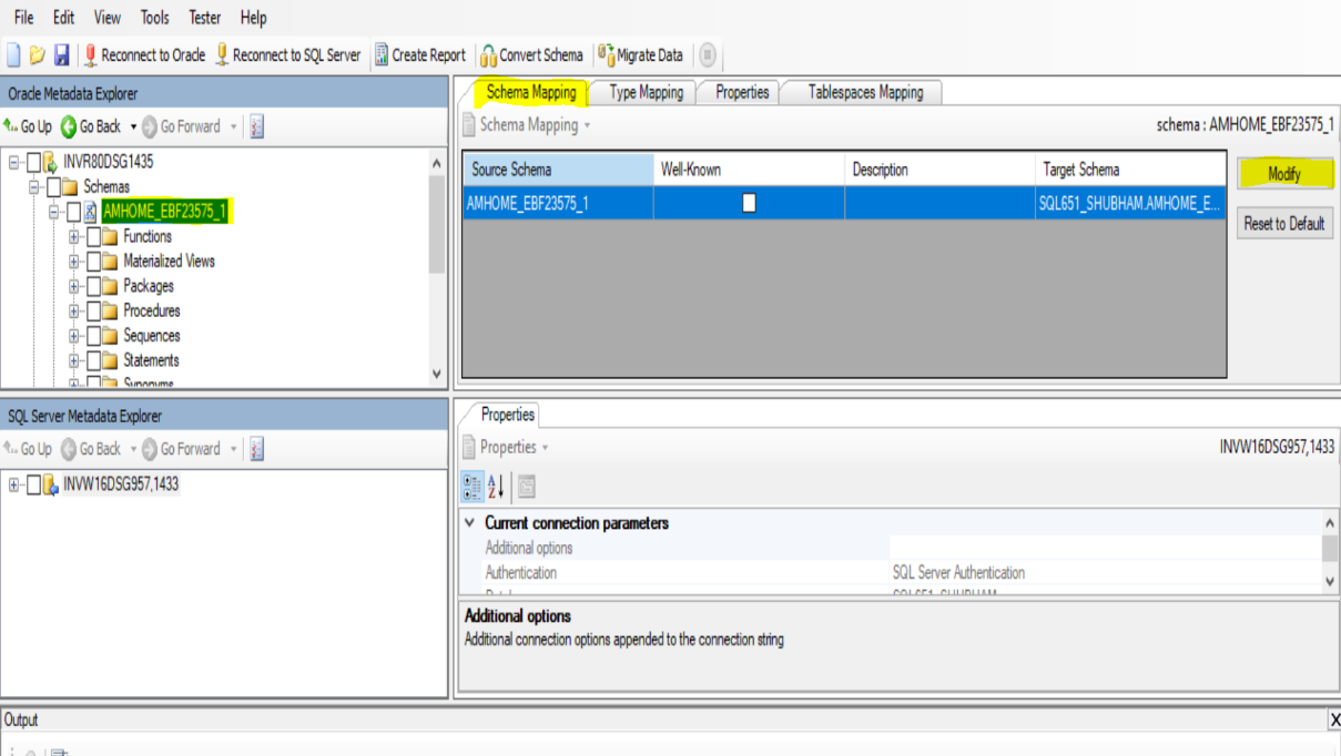 Steps for migrating the AM_HOME repository database from Oracle to SQL server