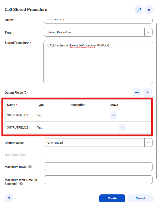 How To: Execute Stored Procedure with output fields from Data Access Service Connector in Cloud ...