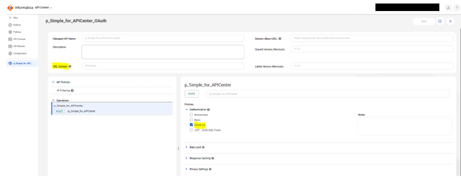 HOW TO: Create a Managed API using Informatica API center and invoke it using OAuth 2.0 Bearer ...