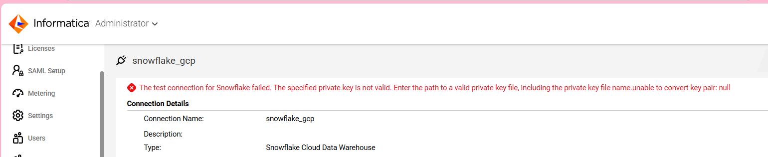 ERROR: "The specified private key is not valid. Enter the path to a valid private key file ...