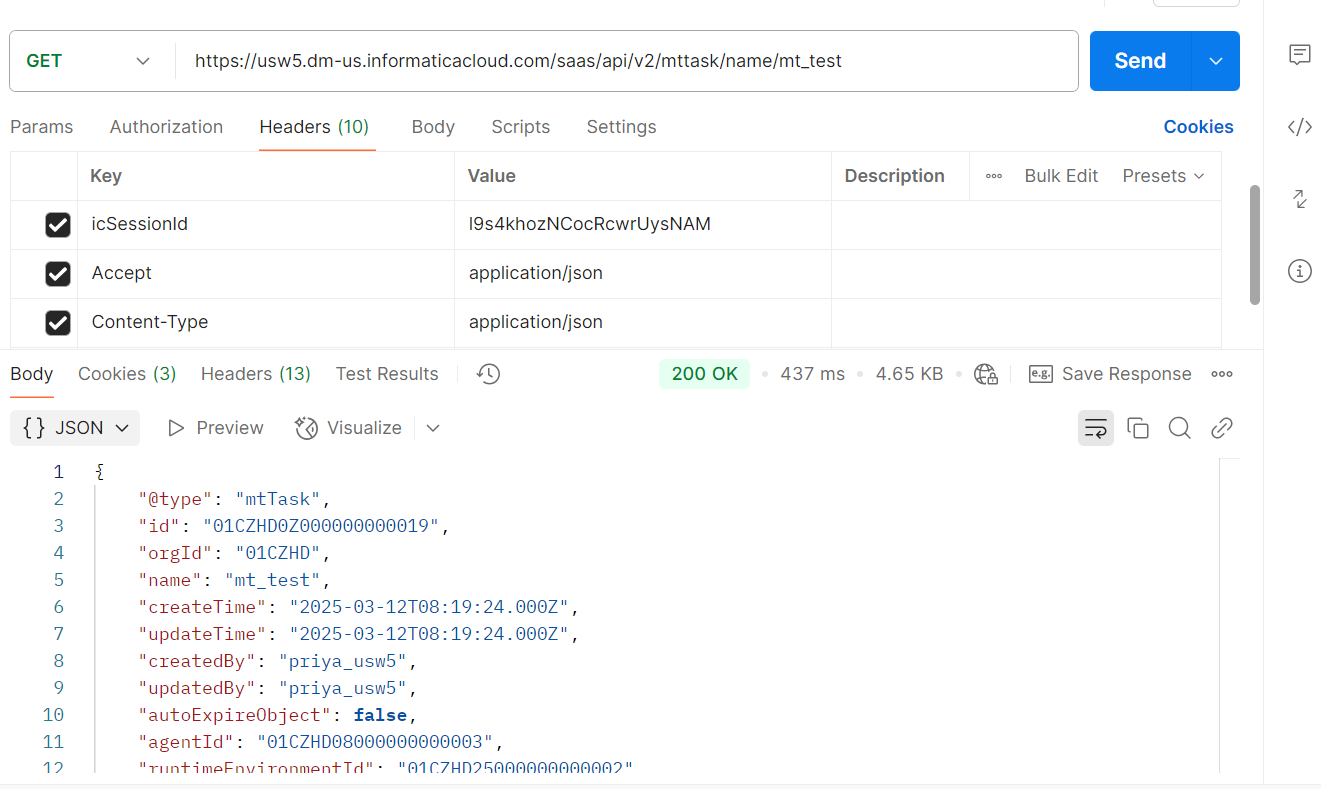 HOW TO: Create Mapping Task in IICS using Rest API