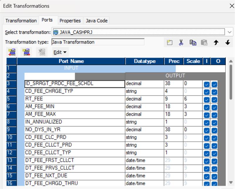 HOW TO: Configure Java Transformation with Identical Input and Output ...