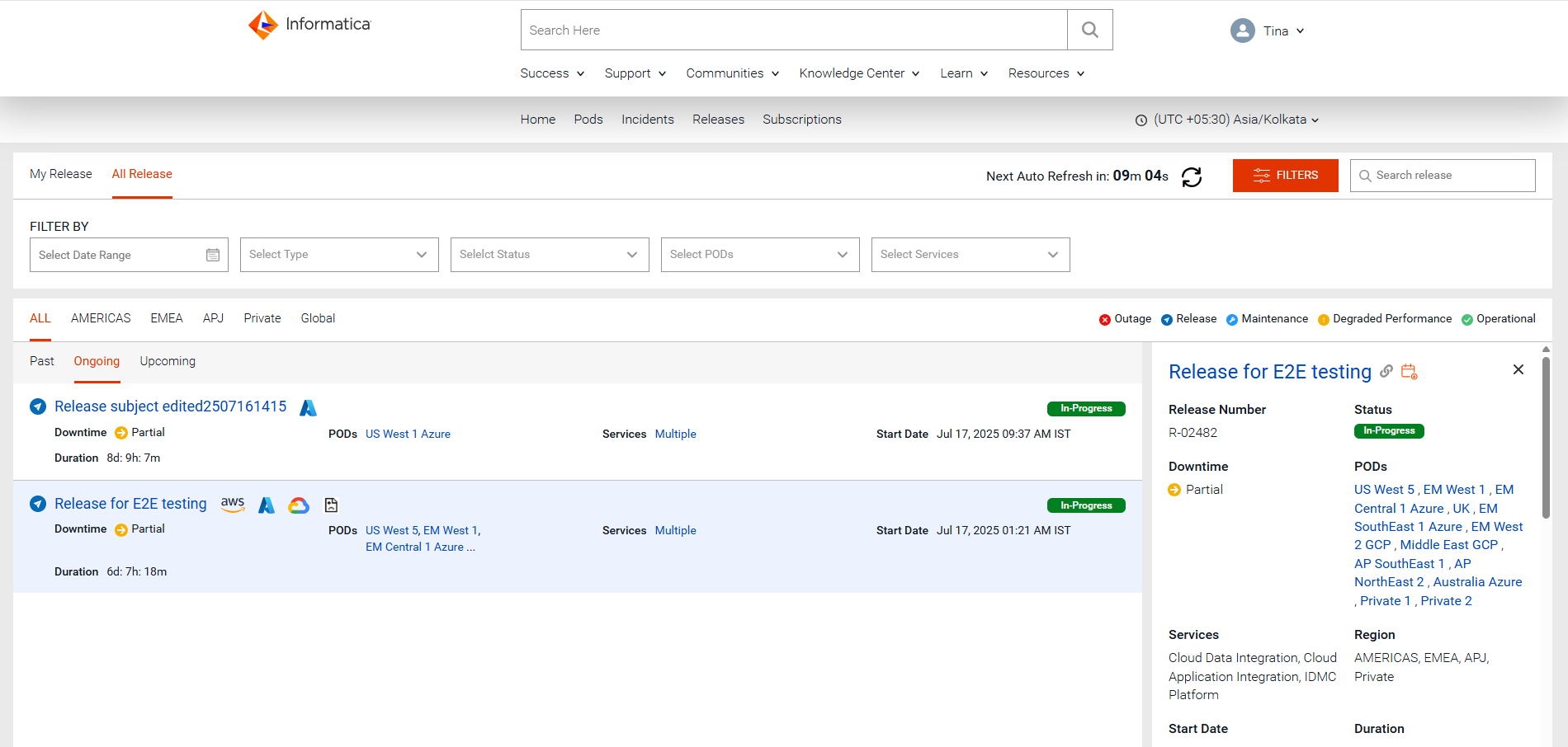 Introducing the All-New Informatica Service Health Dashboard