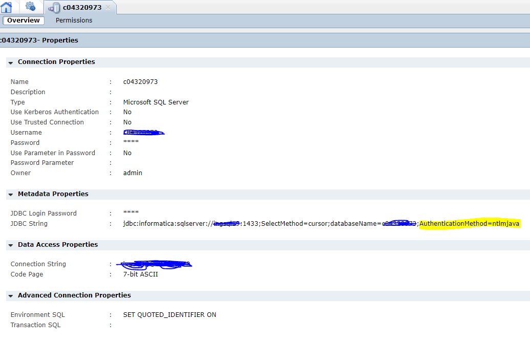 ERROR:"[Informatica][ODBC SQL ERROR :Server Wire Protocol driver][SQL ...