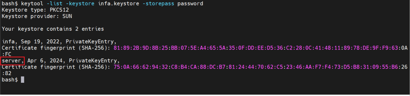 HOW TO: Create Keystore from certificate chain and private key
