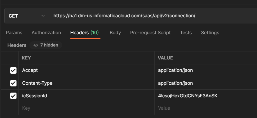 HOW TO: Get the details of a connection using IICS Rest API?